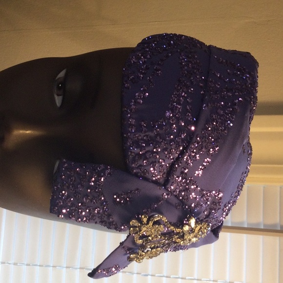 cusom made | Accessories | Custom Designed Purple Rhinestone Hat | Poshmark